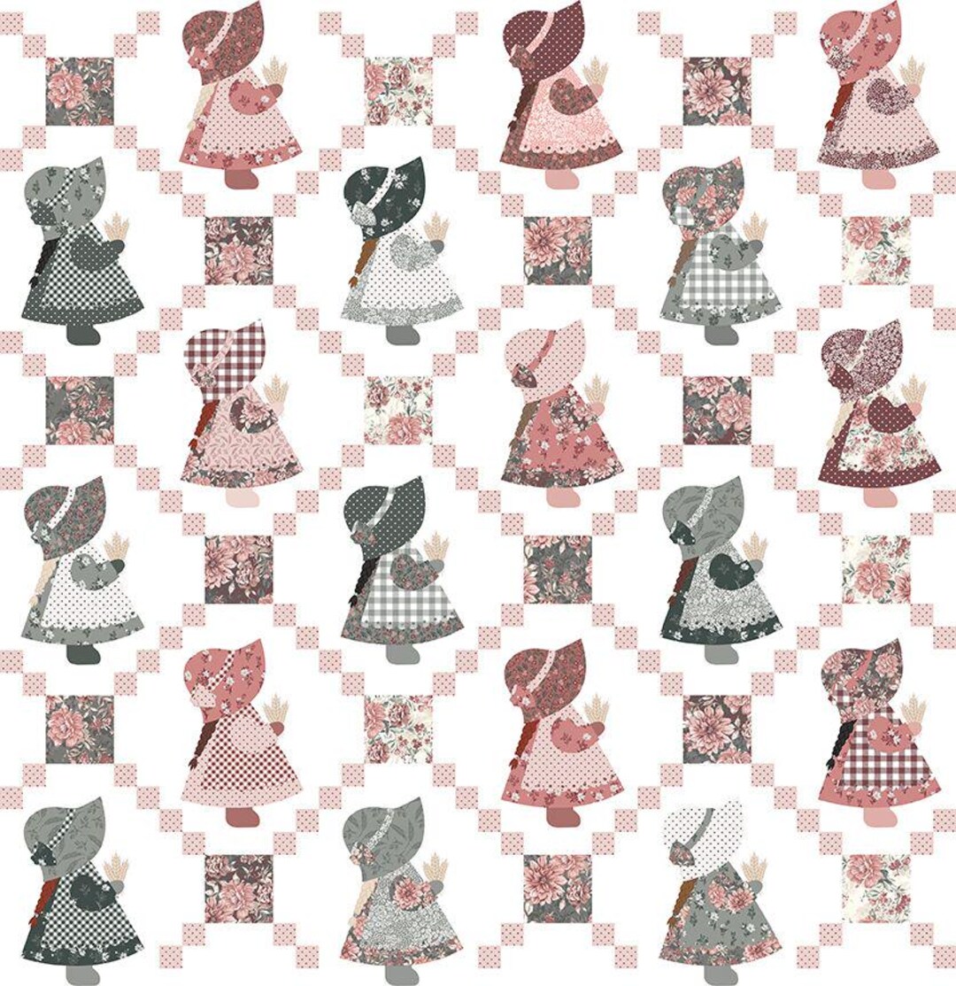 Fabric Wideback 108” *SUNBONNET SUE* A Walk on the Prairie and Riley ...