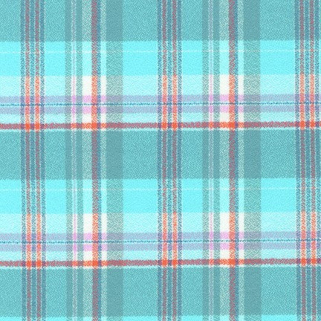 Flannel Fabric *AQUA* MAMMOTH JUNIOR Cotton Flannel by Robert Kaufman ...