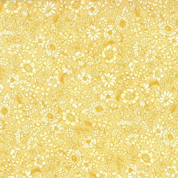 Yellow Floral Fabric - Etsy
