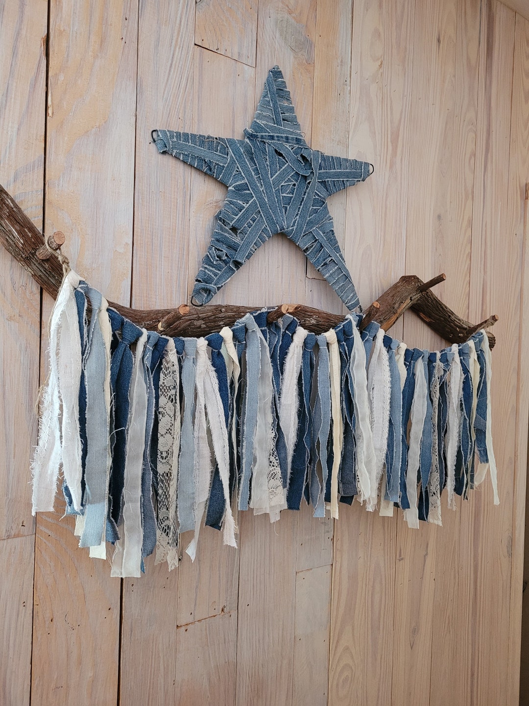 Denim and Lace Garland, Cowboy Party, Country Wedding Decor, Shabby ...