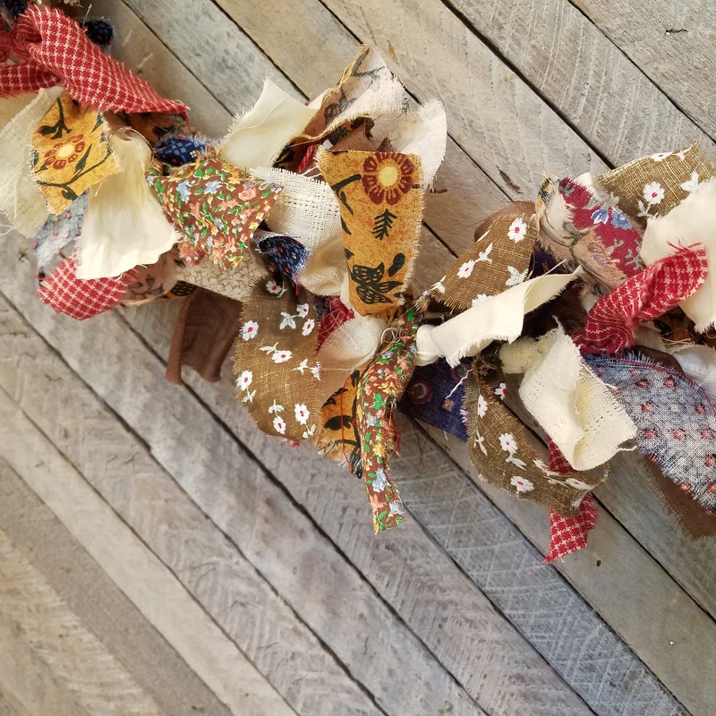 Rag Garland - Etsy
