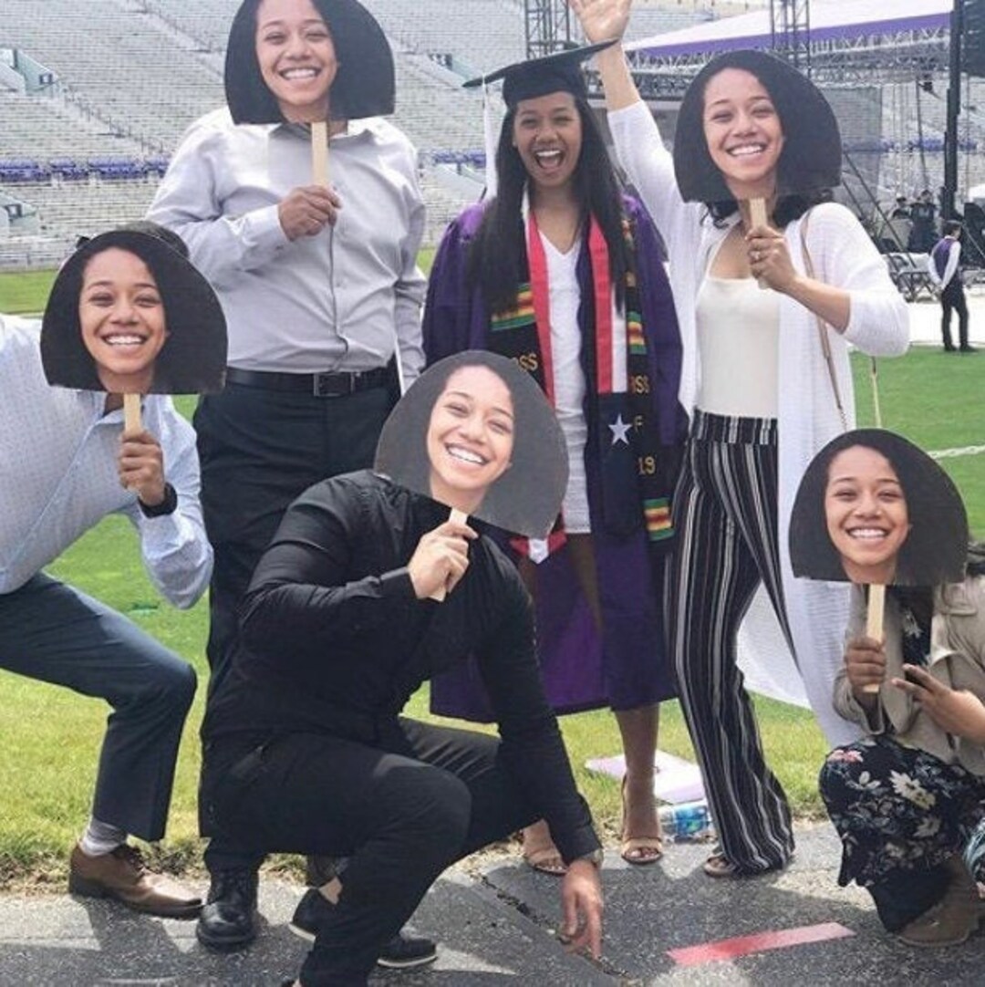 Graduation Big Head Cutouts 2025: Personalized Face on Stick Party ...