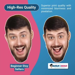 Big Heads Cutouts 12x18 Inch | Big Head on a Stick | Face Cutout for ...