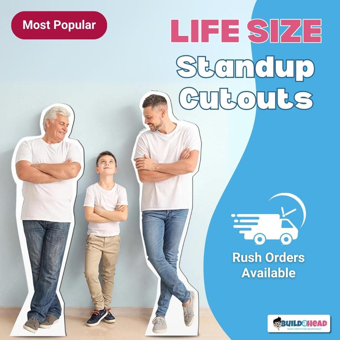 Personalized Life Size Cardboard Cutout: Boring-resistant Party Decor ...
