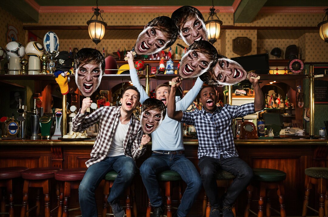 Bachelor Party Big Head Cutouts | 12x18 Inch Big Head on a Stick Fun ...