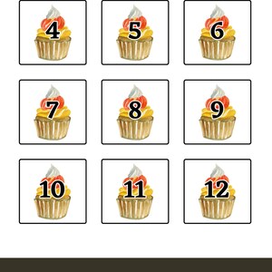 12-player Printable Halloween Cupcake Cakewalk for Parties, Trunk or ...