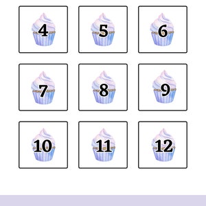 20-player Printable Birthday Cupcake Cakewalk for Parties, Birthday ...