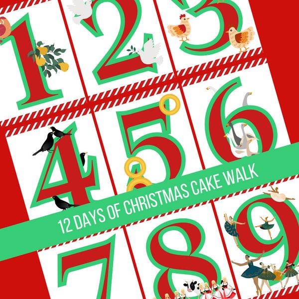 Cake Walk Numbers - Etsy