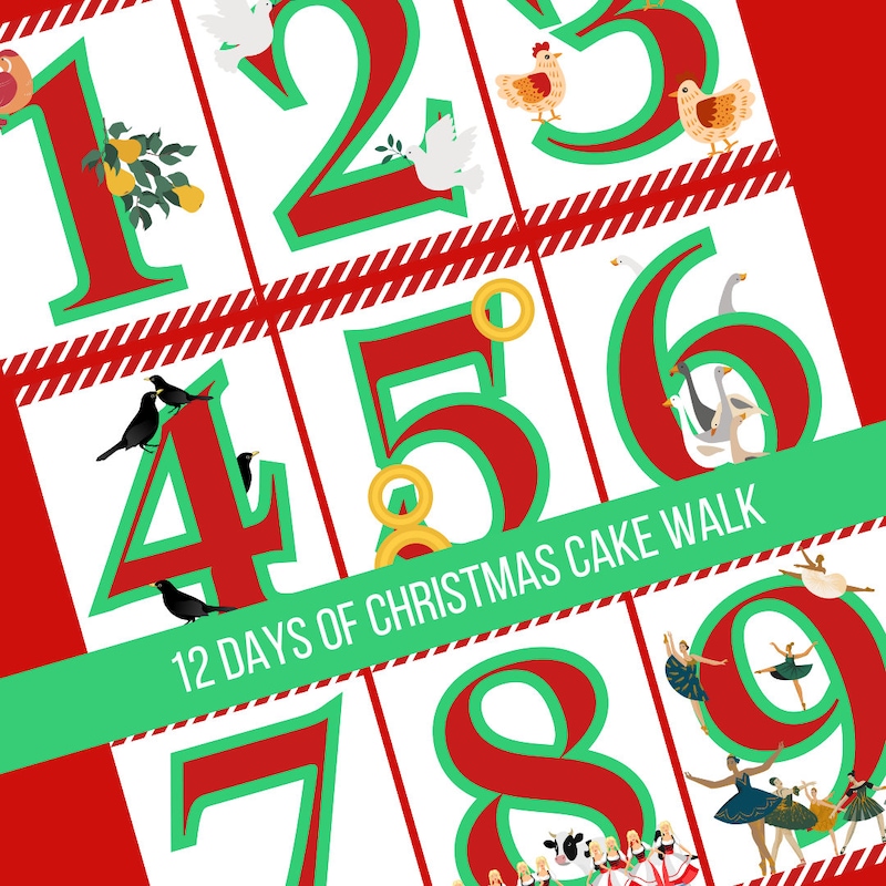 Cake Walk Numbers - Etsy