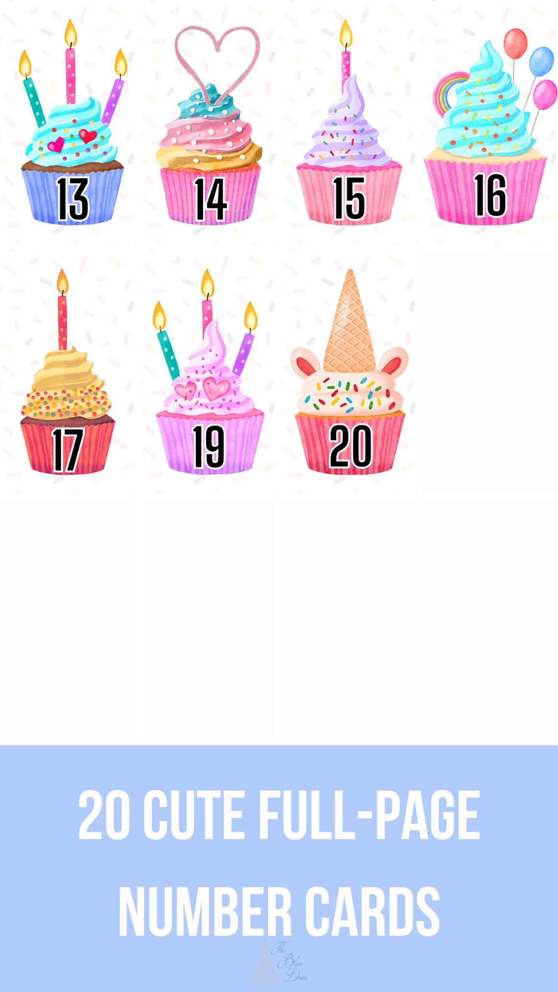 20-player Printable Birthday Cupcake Cakewalk for Parties, Birthday ...