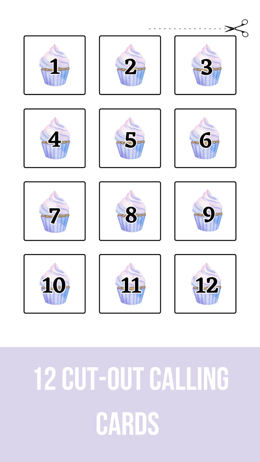 Printable Birthday Cupcake Cakewalk for Parties Birthday - Etsy