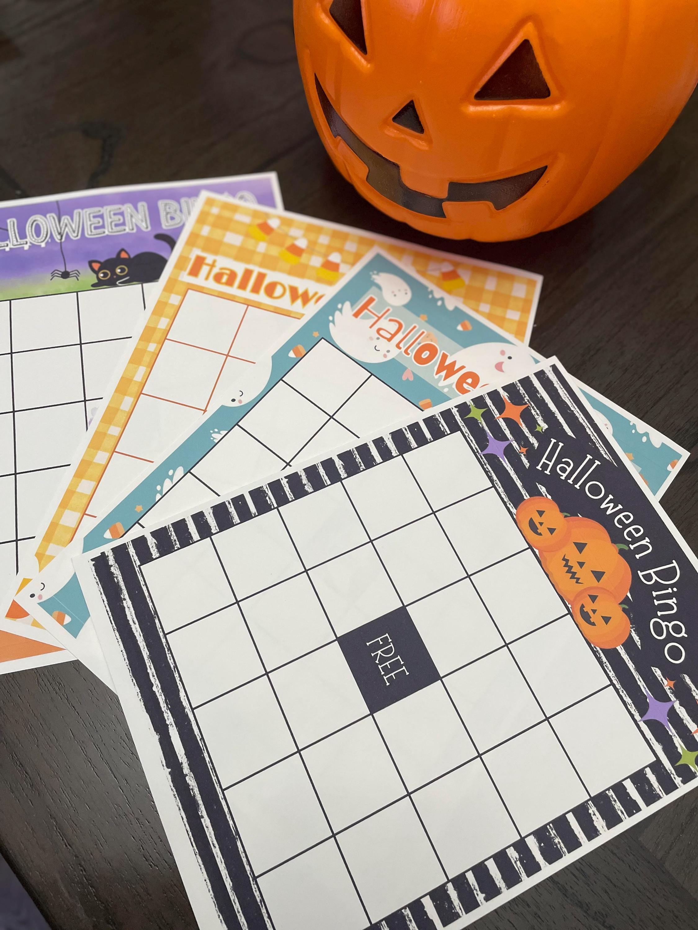 Printable Halloween Bingo Bundle, Fall Kid's Activities, Classroom Game ...