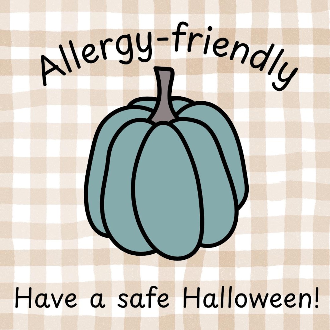 Teal Pumpkin Project Printables, Allergy-free Trick-or-treating Signs ...