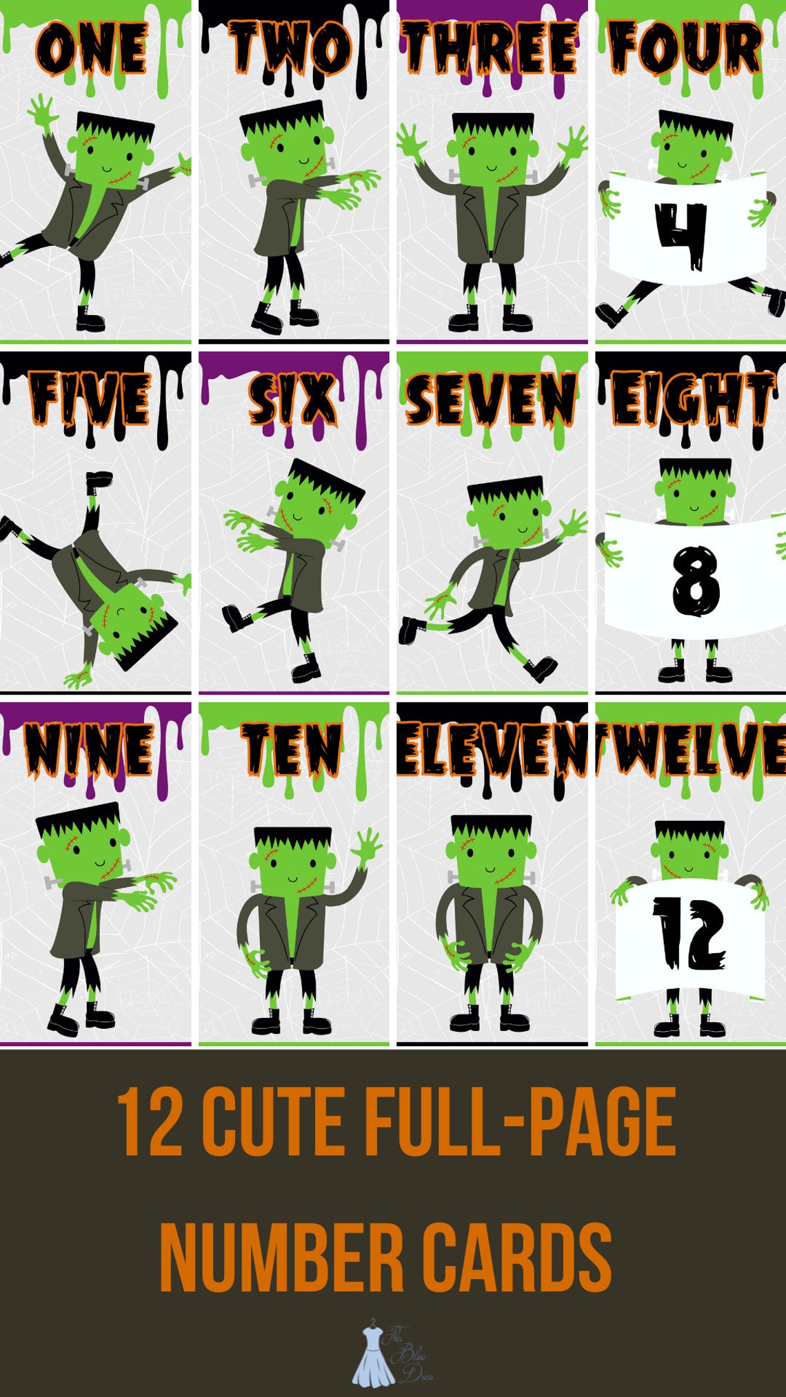 Monster Mash Printable Cake Walk, Frankenstein Cake Walk, Halloween ...