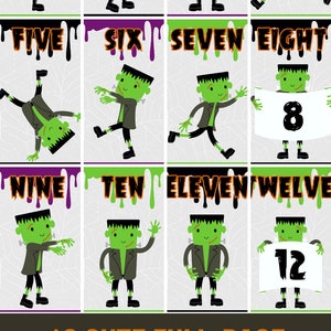 Monster Mash Printable Cake Walk, Frankenstein Cake Walk, Halloween ...