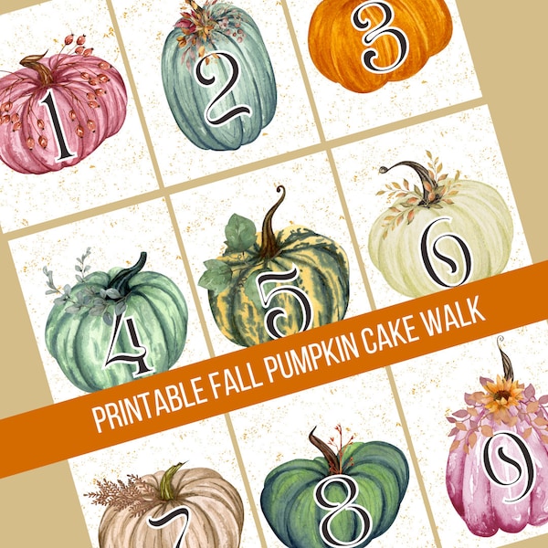 Cake Walk Numbers - Etsy