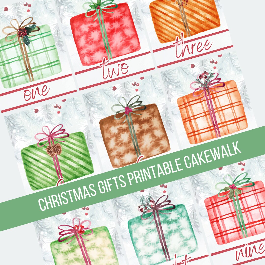 12-player Christmas Gifts Printable Cakewalk, Christmas Activities for ...