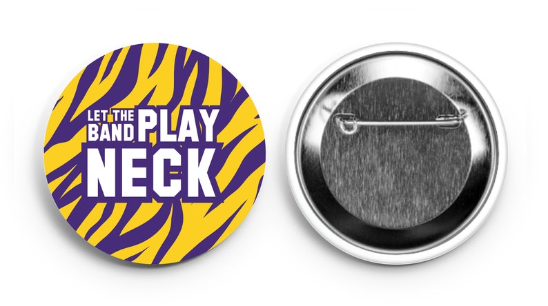 Let the Band Play Neck Button - Etsy