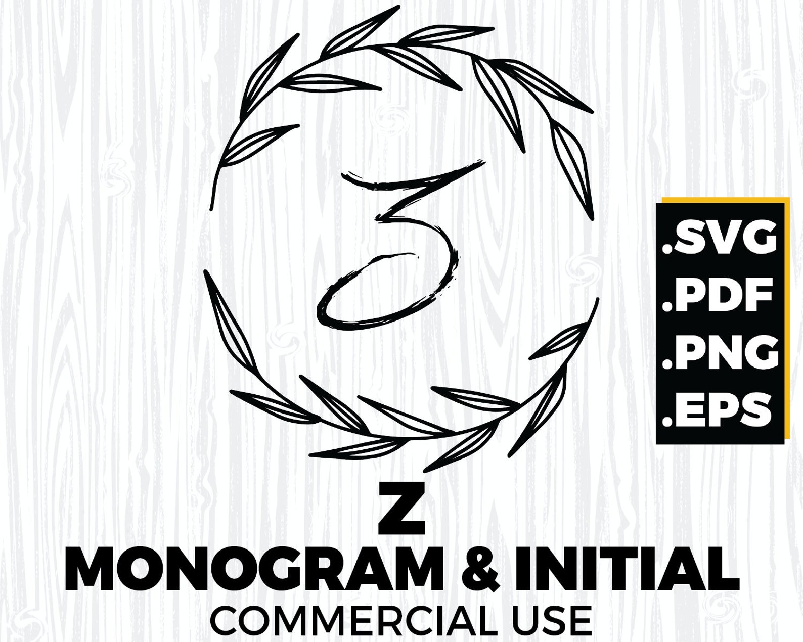 Z Monogram, Z Initial, Z Letter, Alphabet, Svg, Png, Pdf, Eps for ...