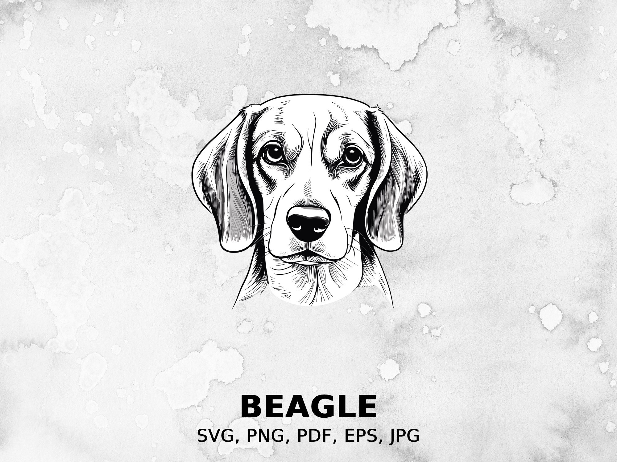 Beagle Svg Dog Svg File Pet Svg Pdf File Png Eps File - Etsy