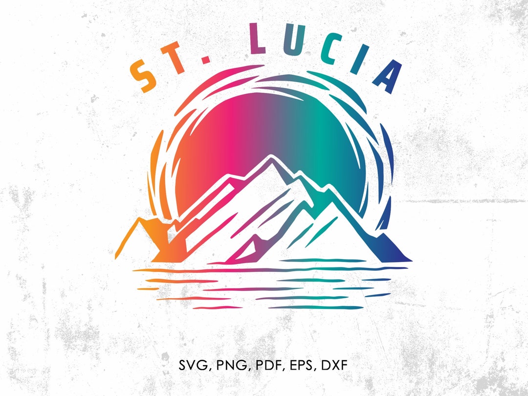 Saint Lucia Svg, Summer Vacation, Spring Break, Beach Svg, Png, Eps ...