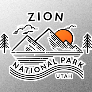 Zion National Park Svg, Png, Pdf, Eps, Jpg | Clipart, Graphic, Instant ...