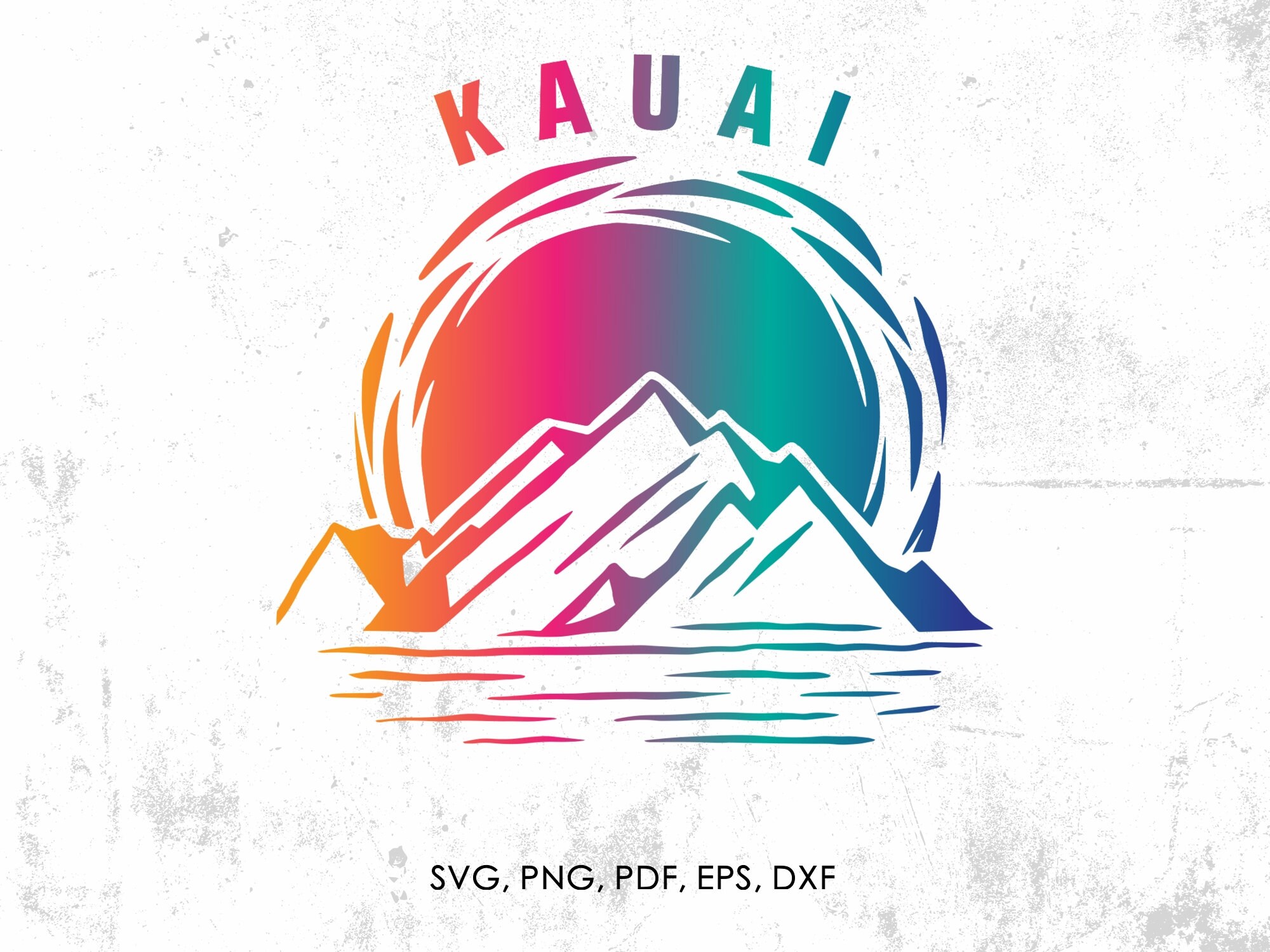 Kauai Svg, Summer Vacation, Spring Break, Beach Svg, Png, Eps, Vector ...