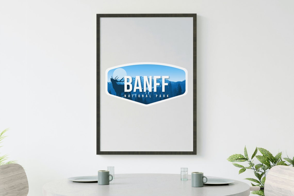 Banff National Park Svg, Png, Pdf, Eps, Jpg Clipart, Graphic, Instant ...
