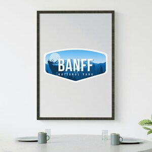 Banff National Park Svg, Png, Pdf, Eps, Jpg | Clipart, Graphic, Instant ...