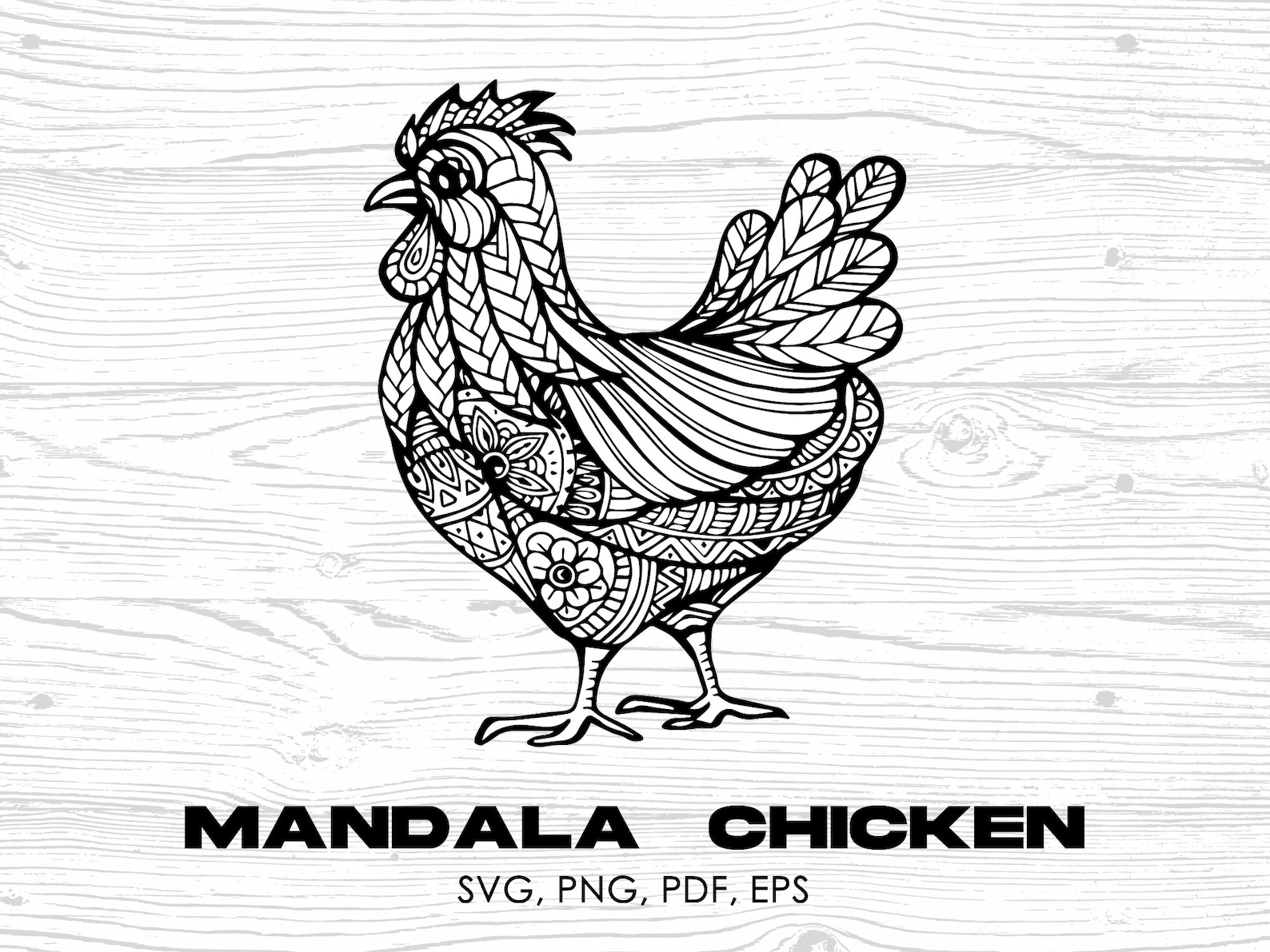 Mandala Chicken, Mandala Chicken Svg, Chicken Svg, Chicken Clipart ...