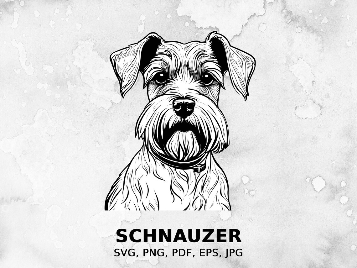 Schnauzer Svg, Dog Svg File, Pet Svg, Pdf File, Png, Eps File, Cut File ...