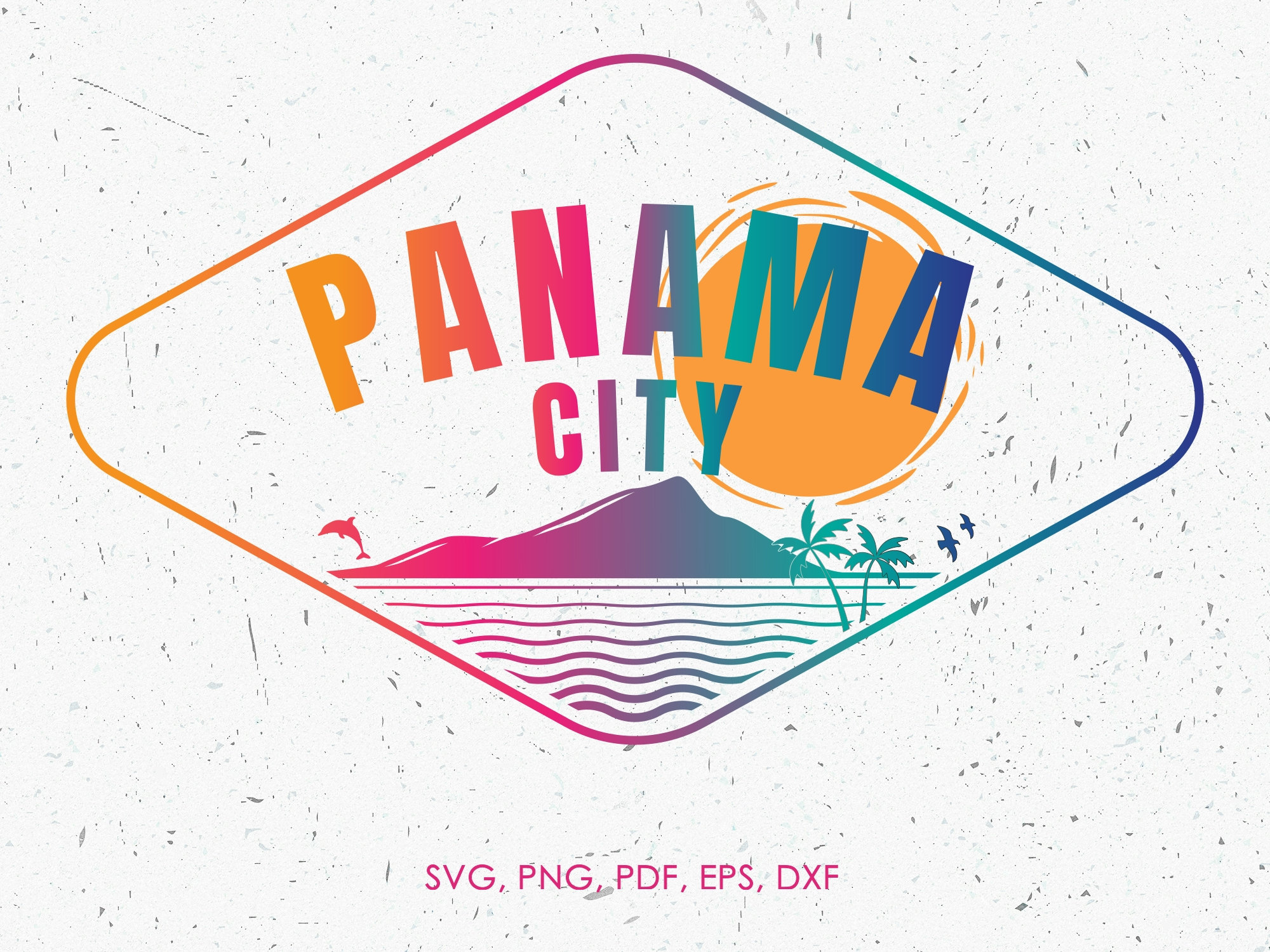 Panama City Panama Svg, Summer Beach Vacation, Spring Break | Png, Eps ...