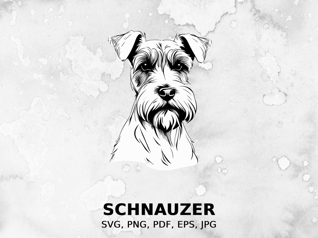 Schnauzer Svg, Dog Svg File, Pet Svg, Pdf File, Png, Eps File, Cut File ...