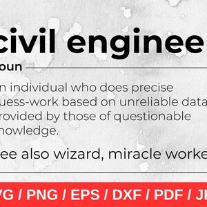 Civil Engineer Svg, Definition Svg, Funny Civil Engineer Gift, Job ...