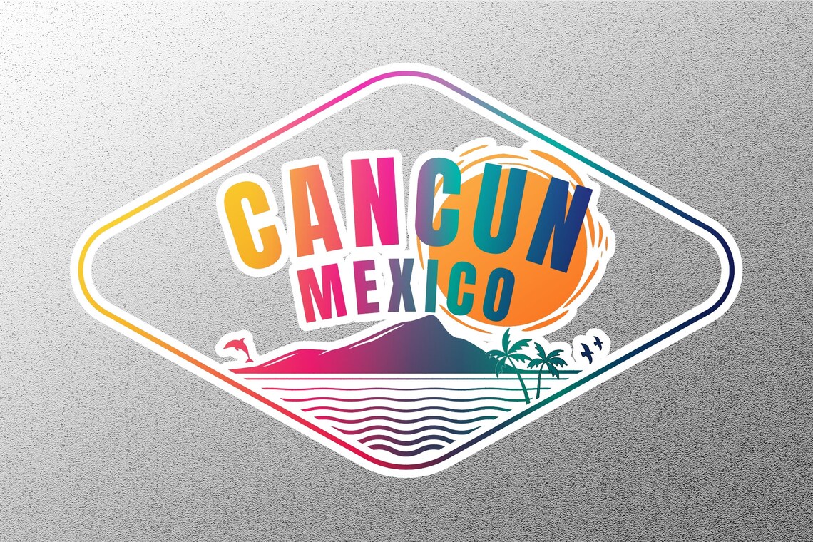 Cancun Mexico Svg, Summer Beach Vacation, Spring Break Png, Eps, Vector ...