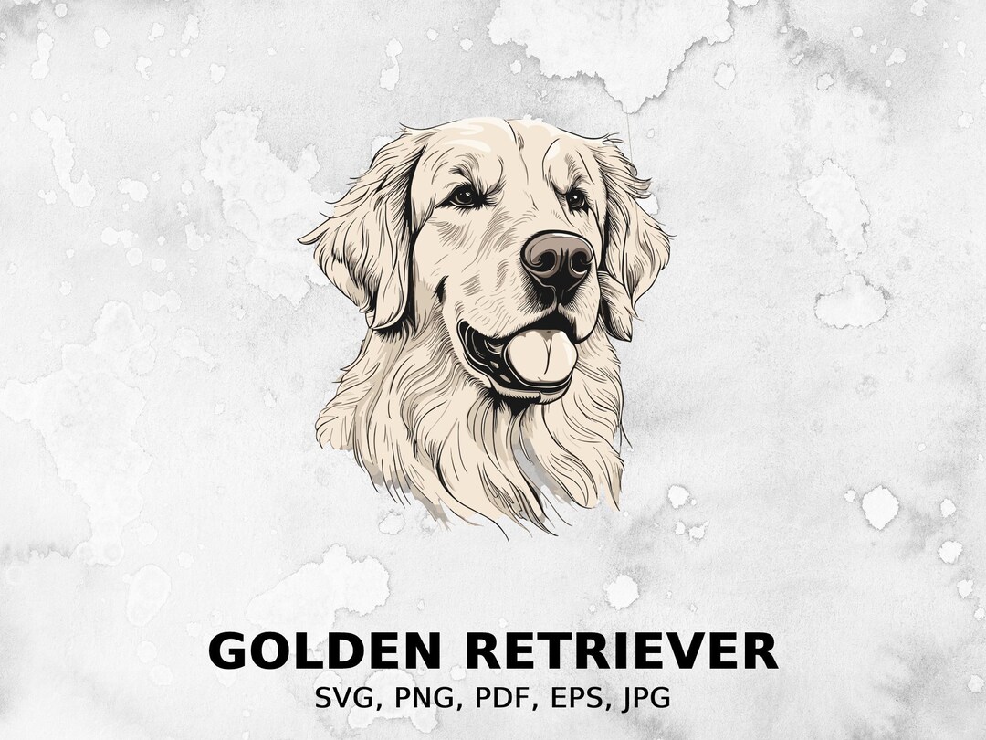 Golden Retriever Svg, Dog Svg File, Pet Svg, Pdf File, Png, Eps File ...