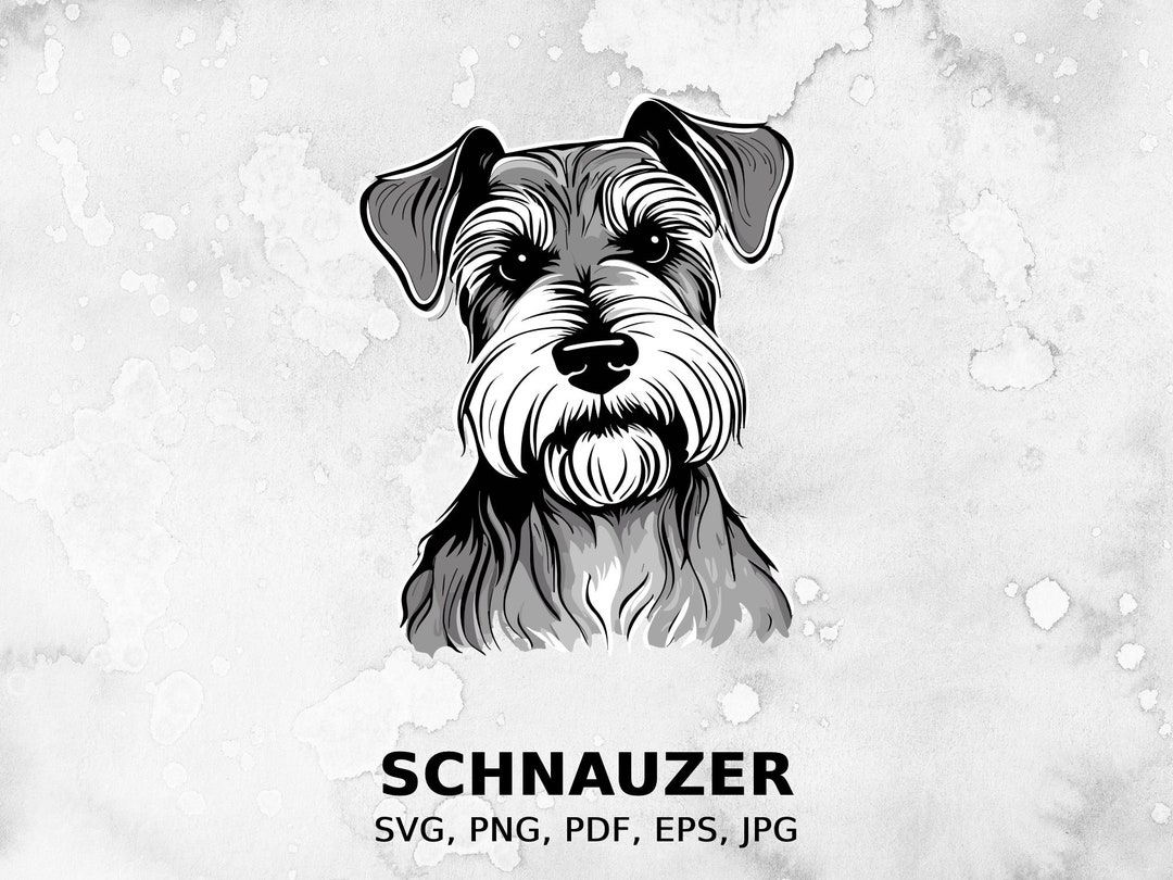 Schnauzer Svg, Dog Svg File, Pet Svg, Pdf File, Png, Eps File, Cut File ...