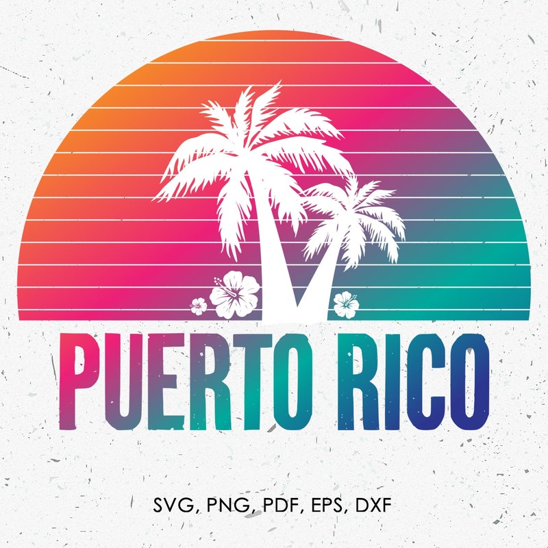 Puerto Rico Svg - Etsy