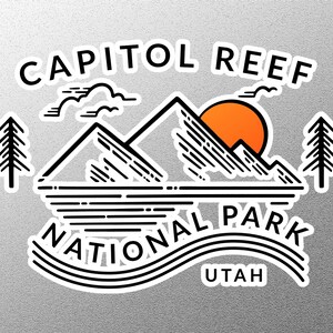 Capitol Reef National Park Svg, Png, Pdf, Eps, Jpg | Clipart, Graphic ...