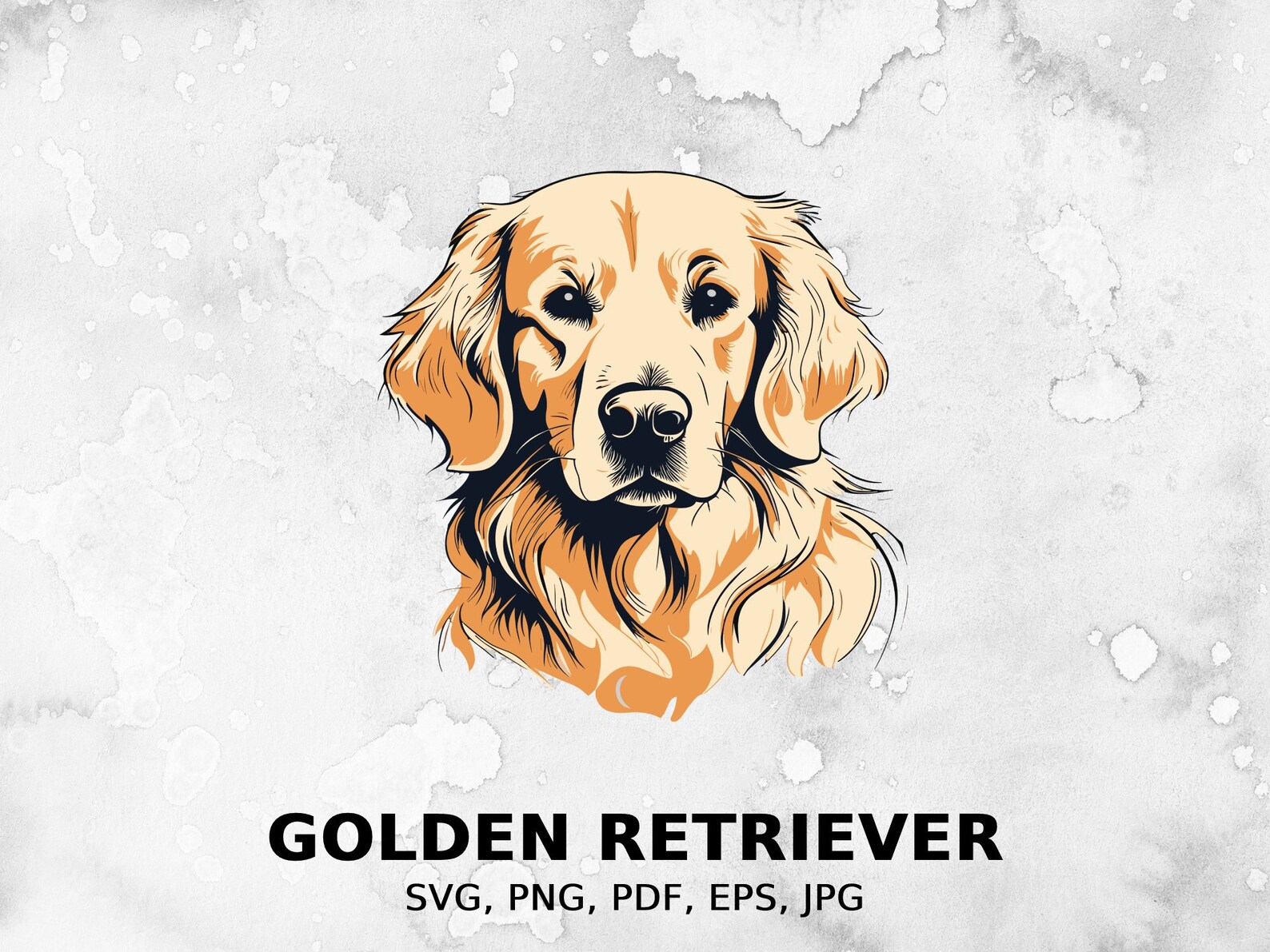 Golden Retriever Svg, Dog Svg File, Pet Svg, Pdf File, Png, Eps File ...