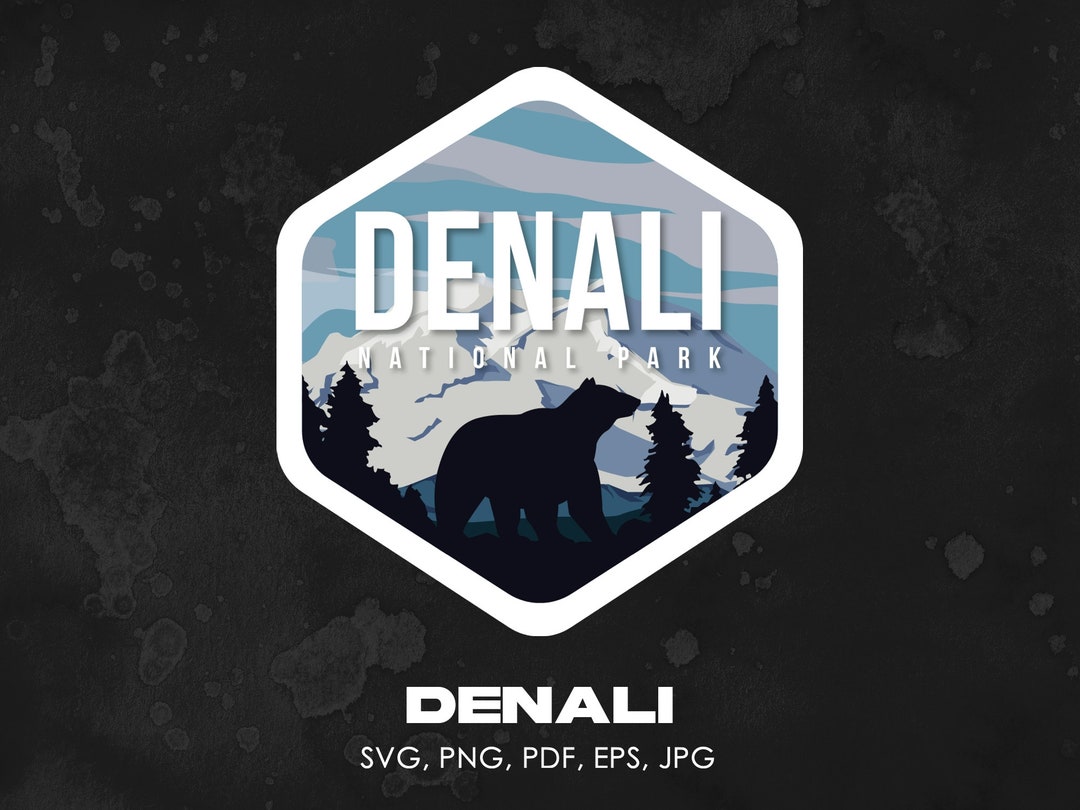 Denali National Park Svg, Png, Pdf, Eps, Jpg | Clipart, Graphic ...