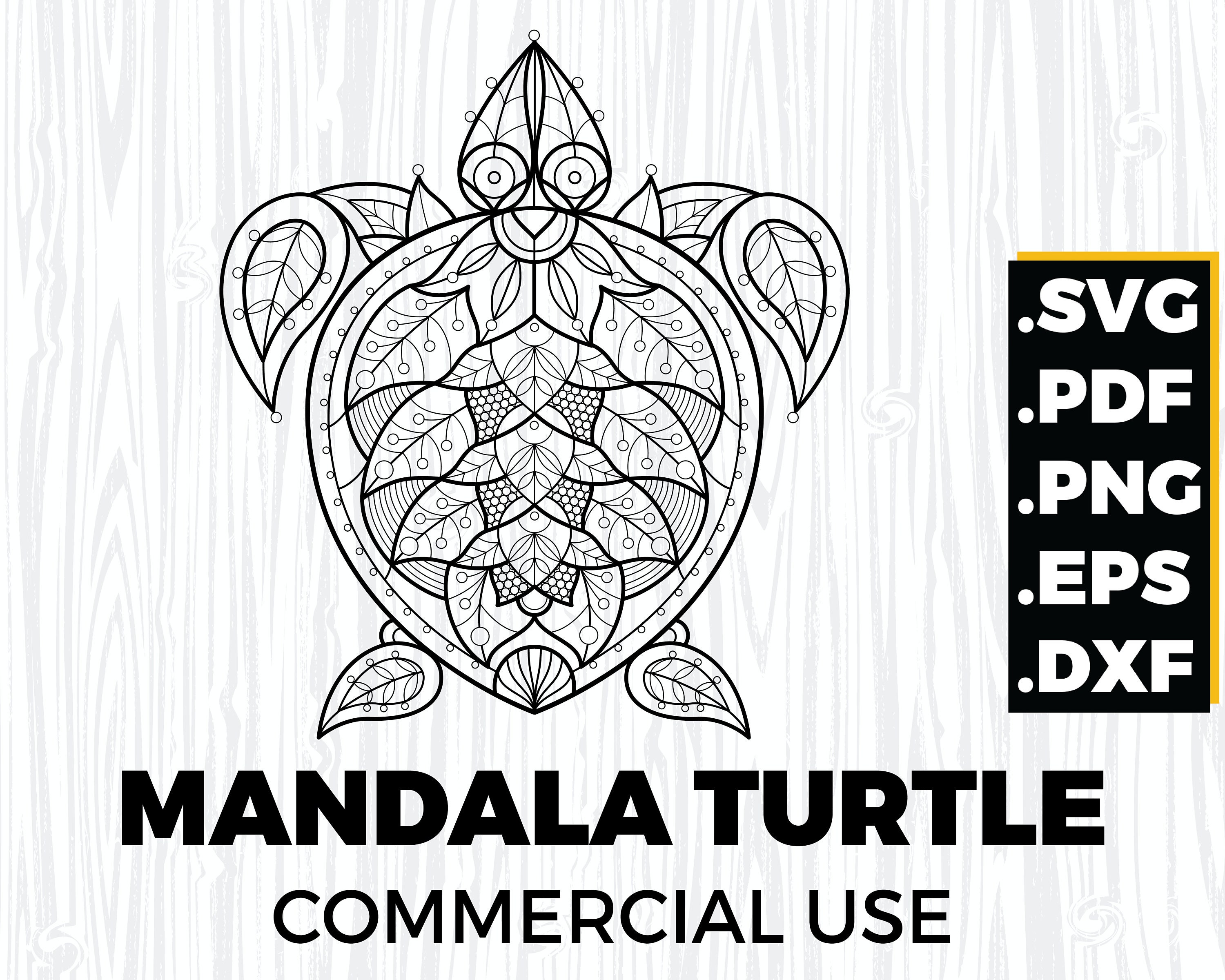 MANDALA Turtle Mandala Turtle Svg Turtle Svg Turtle - Etsy