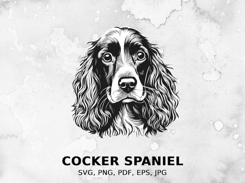 Cocker Spaniel Svg Dog Svg File Pet Svg Pdf File Png Eps - Etsy Australia