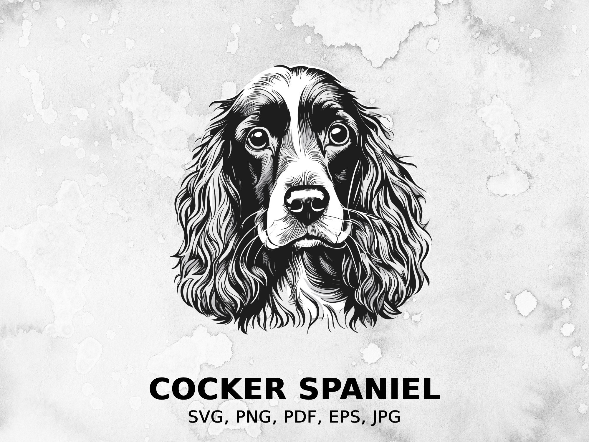 Cocker Spaniel Svg, Dog Svg File, Pet Svg, Pdf File, Png, Eps File, Cut ...