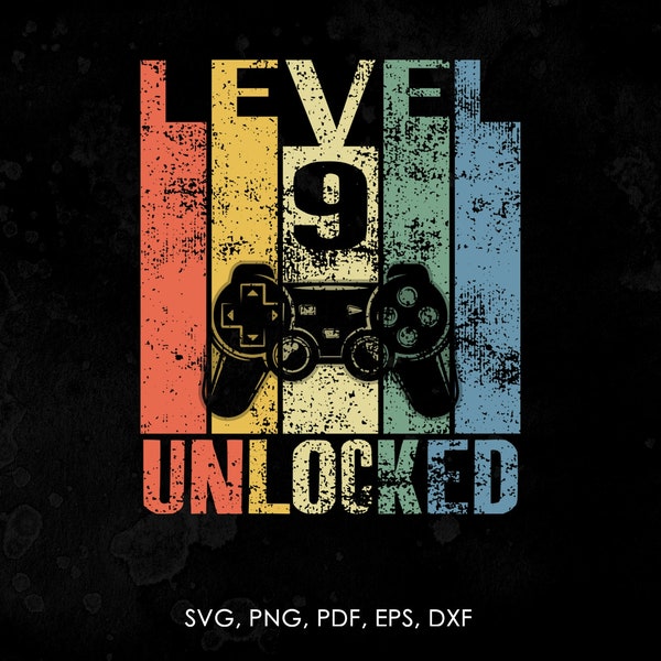 Level 9 Unlocked Png - Etsy