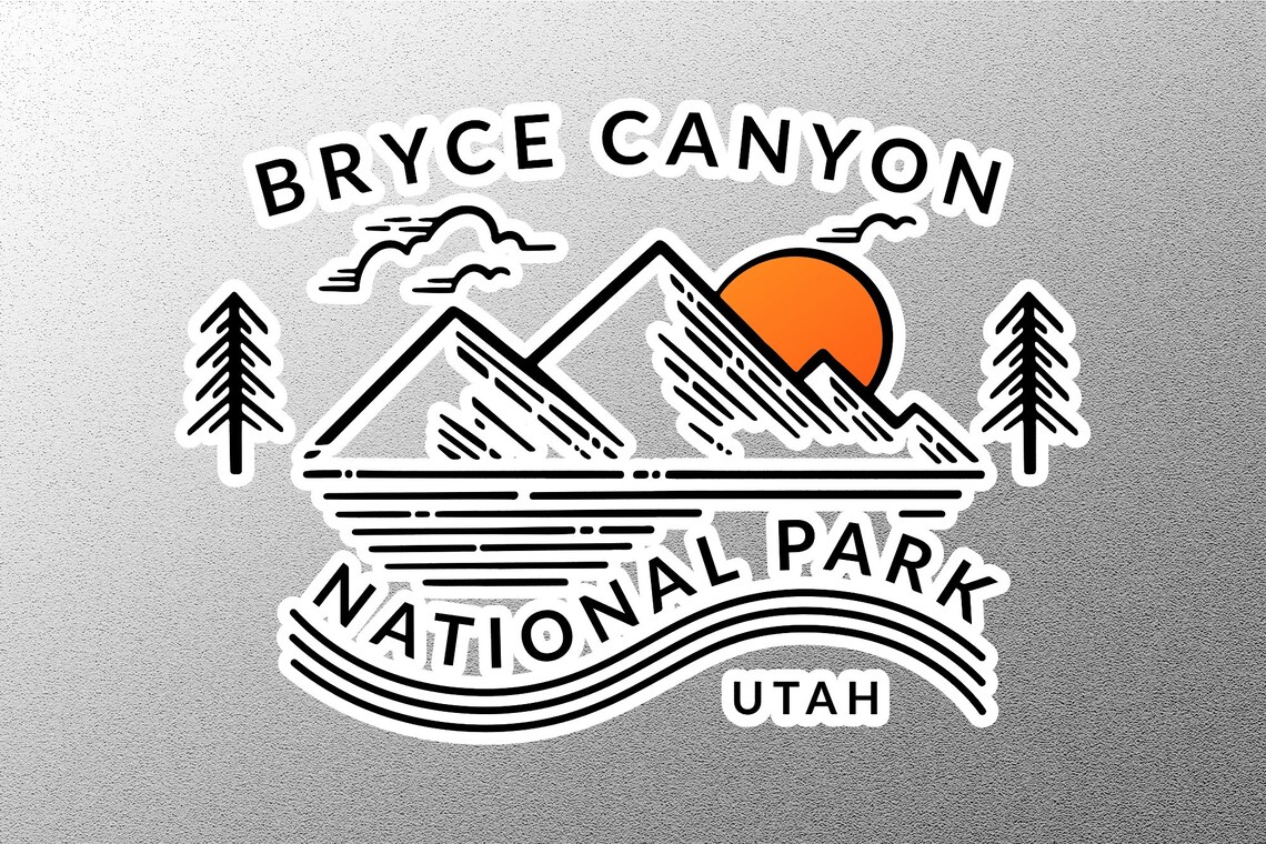 Bryce Canyon National Park Svg, Png, Pdf, Eps, Jpg Clipart, Graphic ...