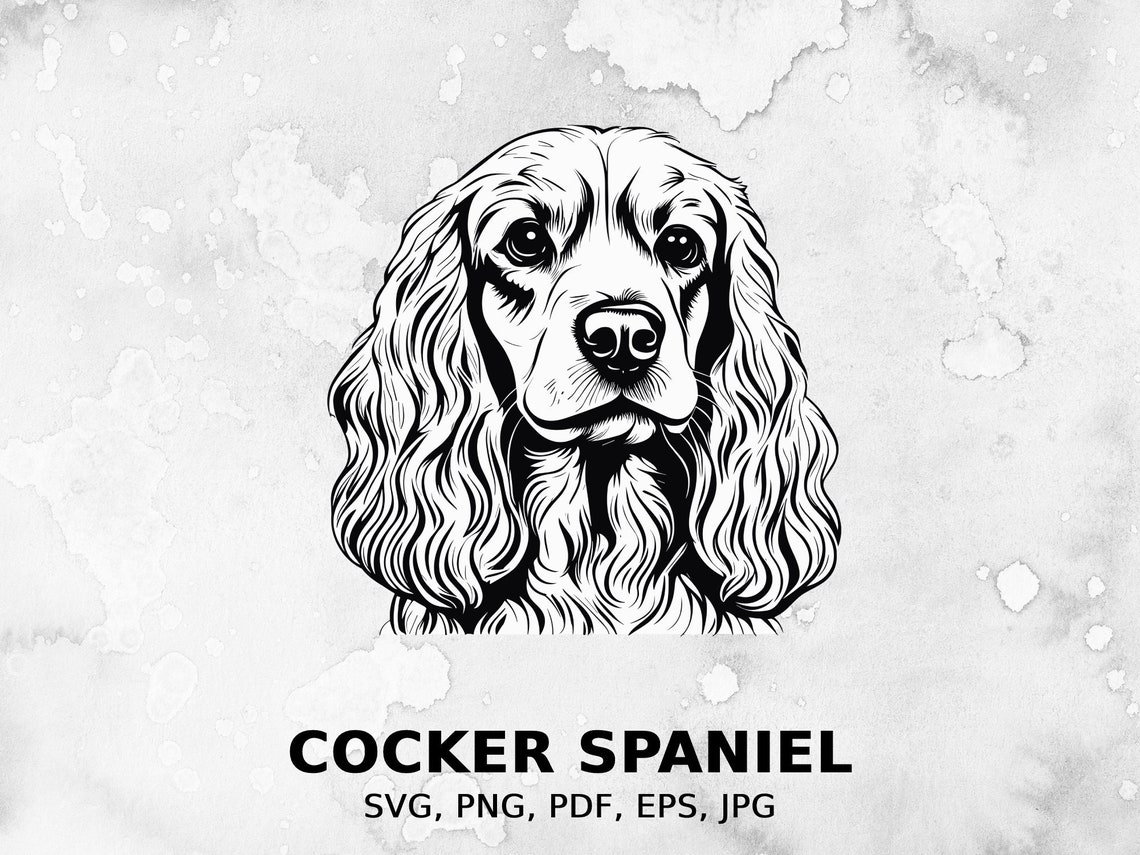 Cocker Spaniel Svg, Dog Svg File, Pet Svg, Pdf File, Png, Eps File, Cut ...