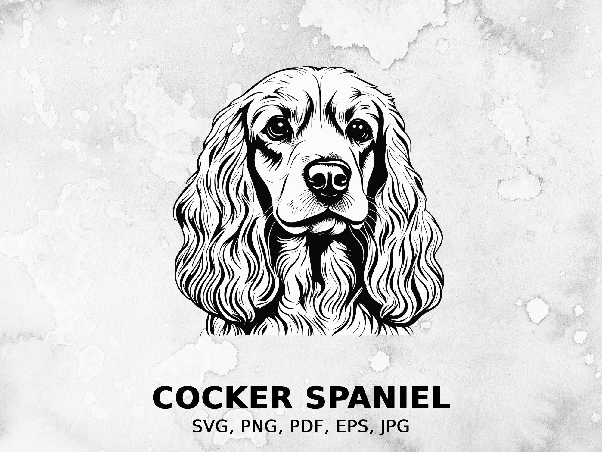 Cocker Spaniel Svg, Dog Svg File, Pet Svg, Pdf File, Png, Eps File, Cut ...