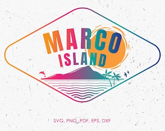 Marco Island Svg Summer Beach Vacation Spring Break Png | Etsy