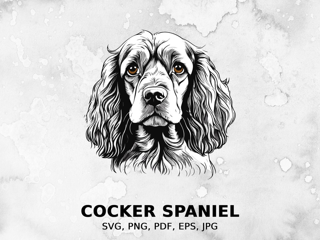Cocker Spaniel Svg, Dog Svg File, Pet Svg, Pdf File, Png, Eps File, Cut ...